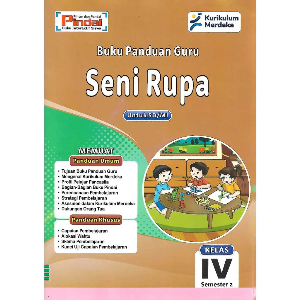 Jual Buku Panduan Guru Seni Rupa Kelas 4 SD/MI Semester 2 Kurikulum Merdeka | Shopee Indonesia