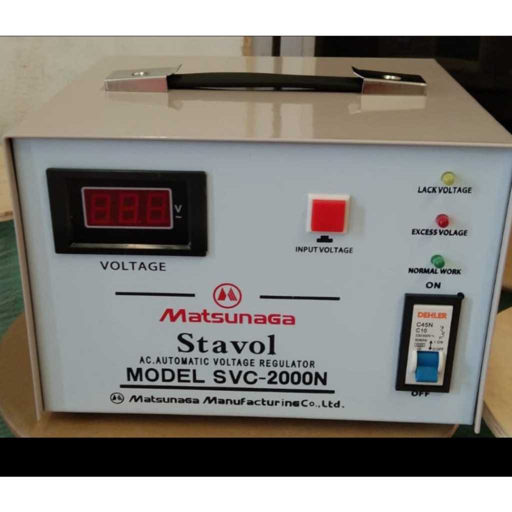 Jual Stavol / Stabilizer Matsunaga SVC-2000FM - 2000W, Asli Made In ...