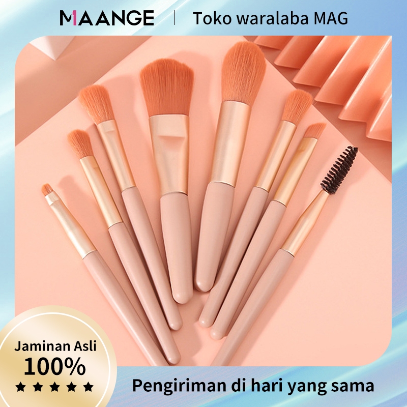 Jual MAANGE 8 Buah/Set Kuas Makeup Set Lembut Kuas Powder Bibir Alis ...