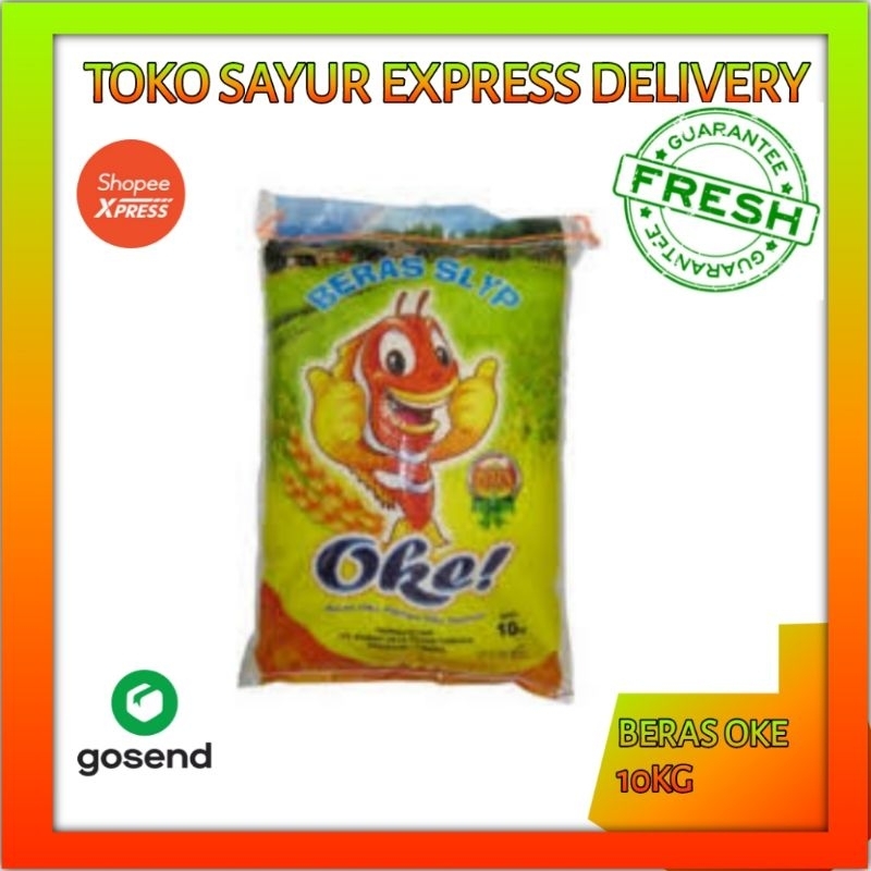 Jual beras oke 10kg - sayur express delivery online palembang | Shopee ...