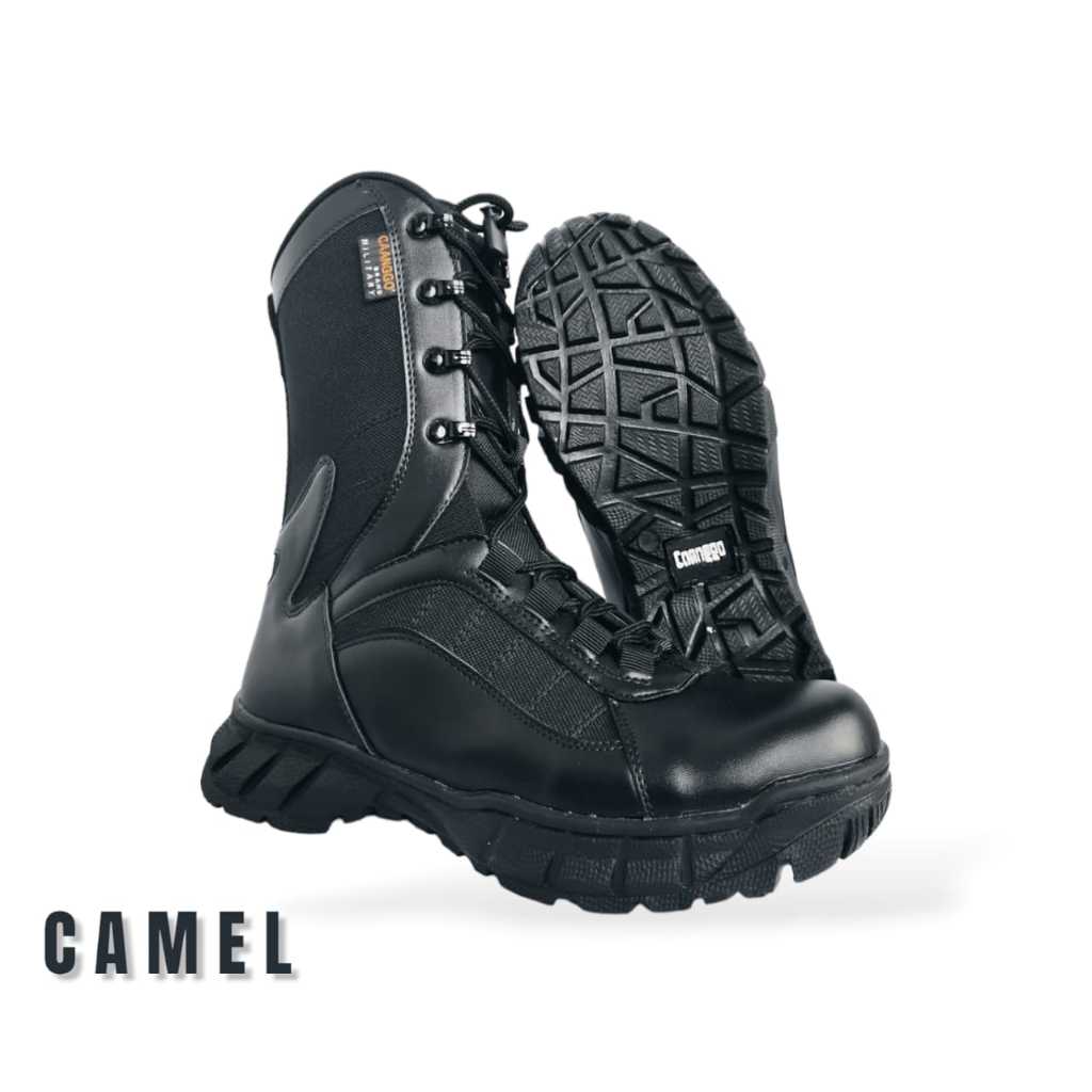 Jual Sepatu pdl ninja camel pria caanggo design terbaru hitam kilap ...