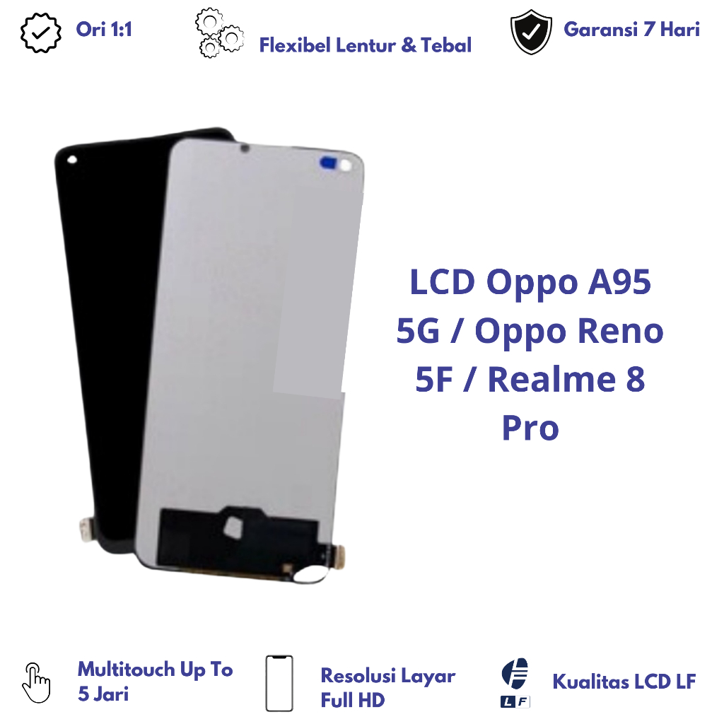 Jual LCD Oppo A95 (4G) / Oppo A74 (4G) / Oppo A54 (5G) / Oppo F19 / Oppo (A96 5G) Fullset ...