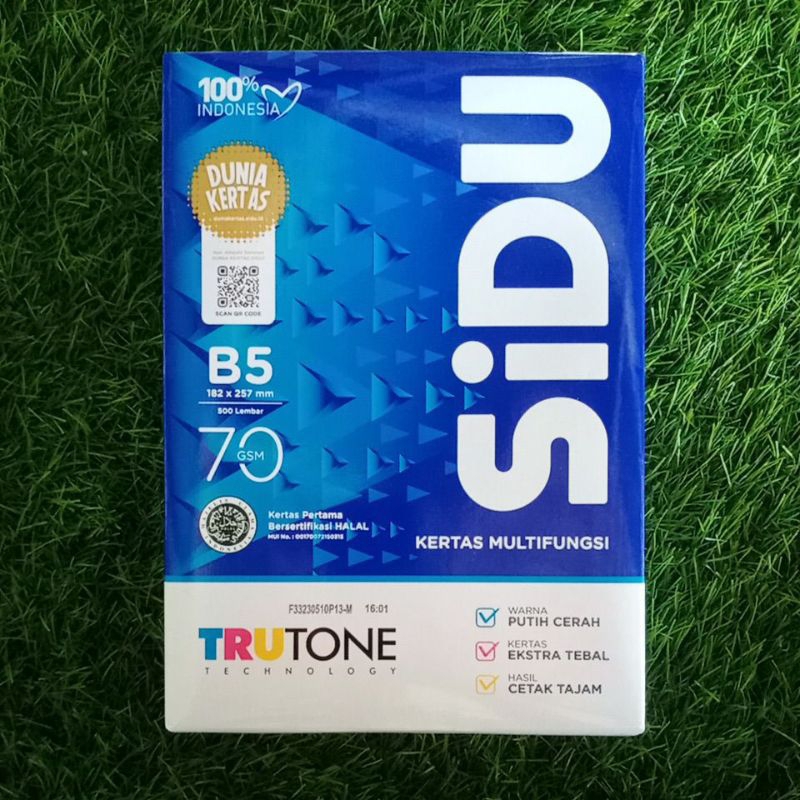 Jual SIDU - Kertas HVS Putih Polos B5 70gsm isi 500 Lembar Photo Copy ...