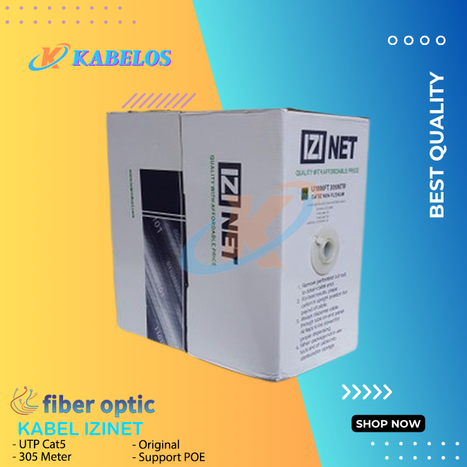 Jual kabel UTP Cat5 Cat5e cat 5 cat 5e IZINET 305m ORIGINAL MURAH ...