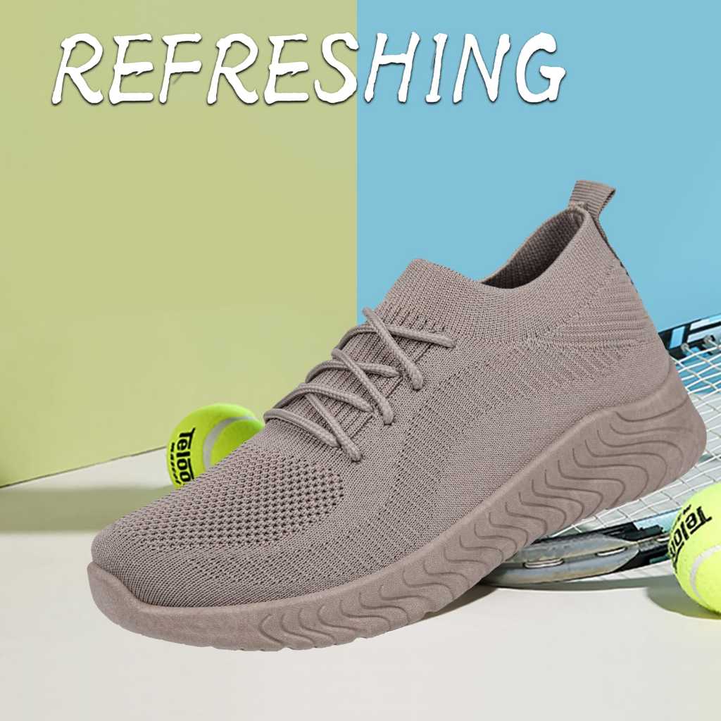 Jual Sepatu Olahraga Wanita Pakai Tali Sepatu Sneakers Running Sport ...