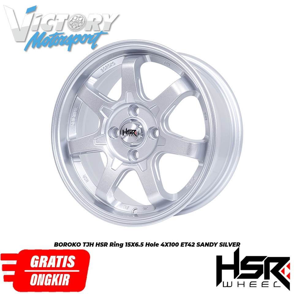 Jual VELG TE37 HSR R15 BOROKO TJH SILVER UNTUK JAZZ,KARIMUN,BRIO,YARIS ...