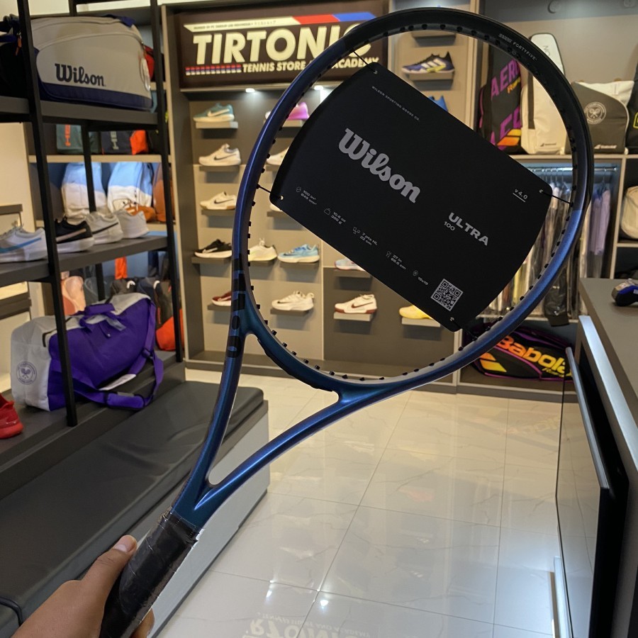 Jual Raket Tenis Wilson Ultra 100 V4 300G Tennis Racket ORIGINAL ...