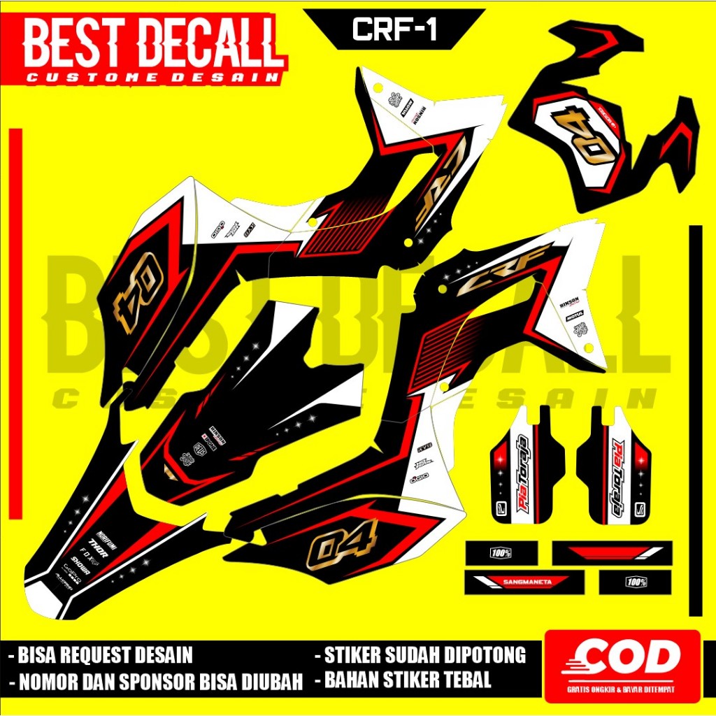 Jual STIKER DECAL HONDA CRF 150 FULLBODY DEKAL KEREN DEKAL KEKINIAN ...