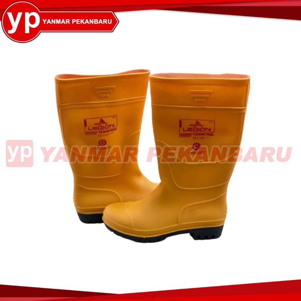 Jual Sepatu Boot PVC Kuning Safety LEGION Terasteel | Shopee Indonesia