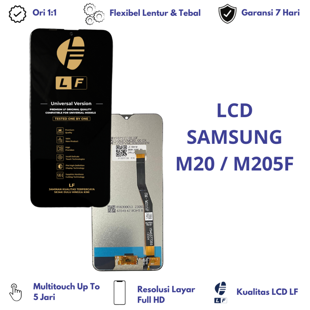 Jual LCD Samsung M20 / M205F fullset Touchscreen (GARANSI LEM) | Shopee ...