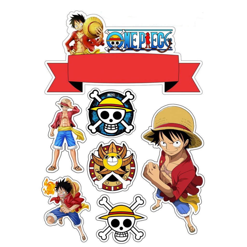 Jual Topper Cake Ultah Karakter One Piece | Shopee Indonesia