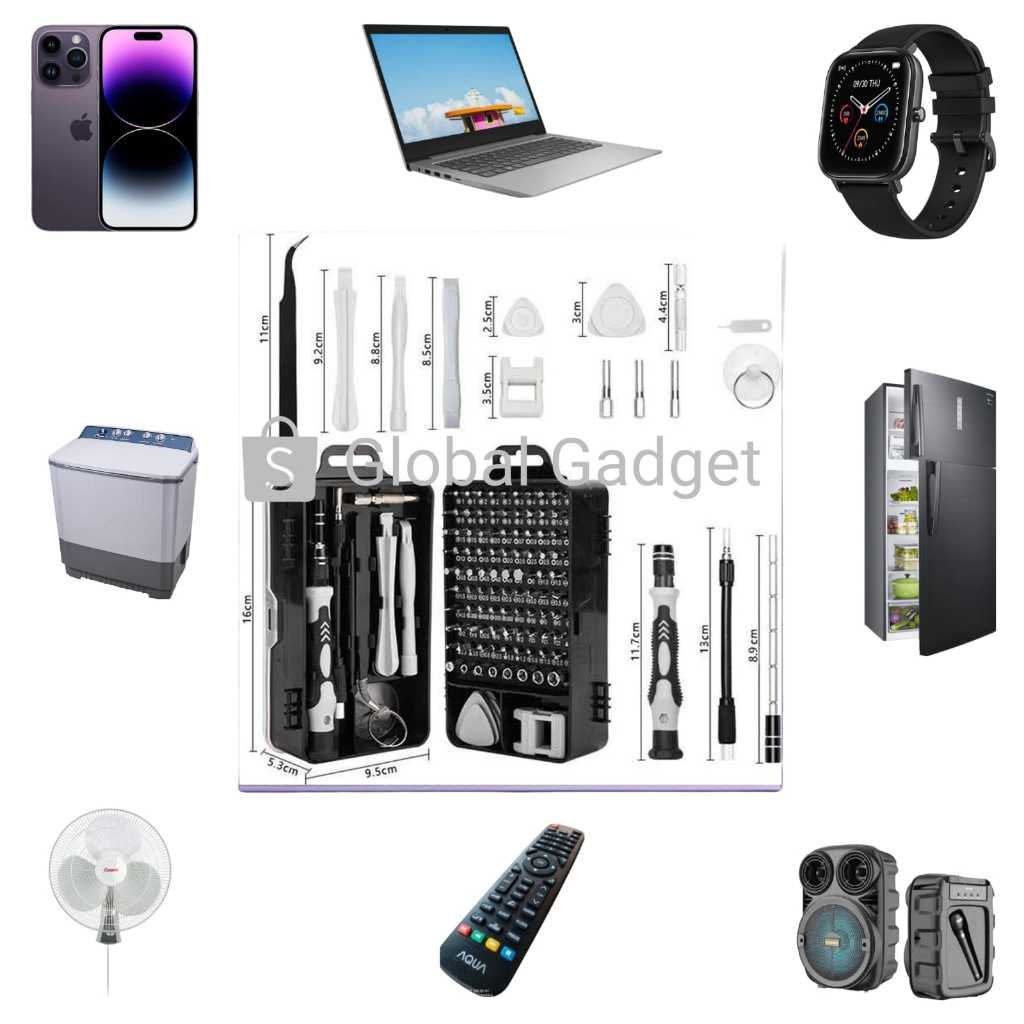 Jual Alat obeng set obeng servies hp fullset Obeng 115 in 1 Multifungsi ...