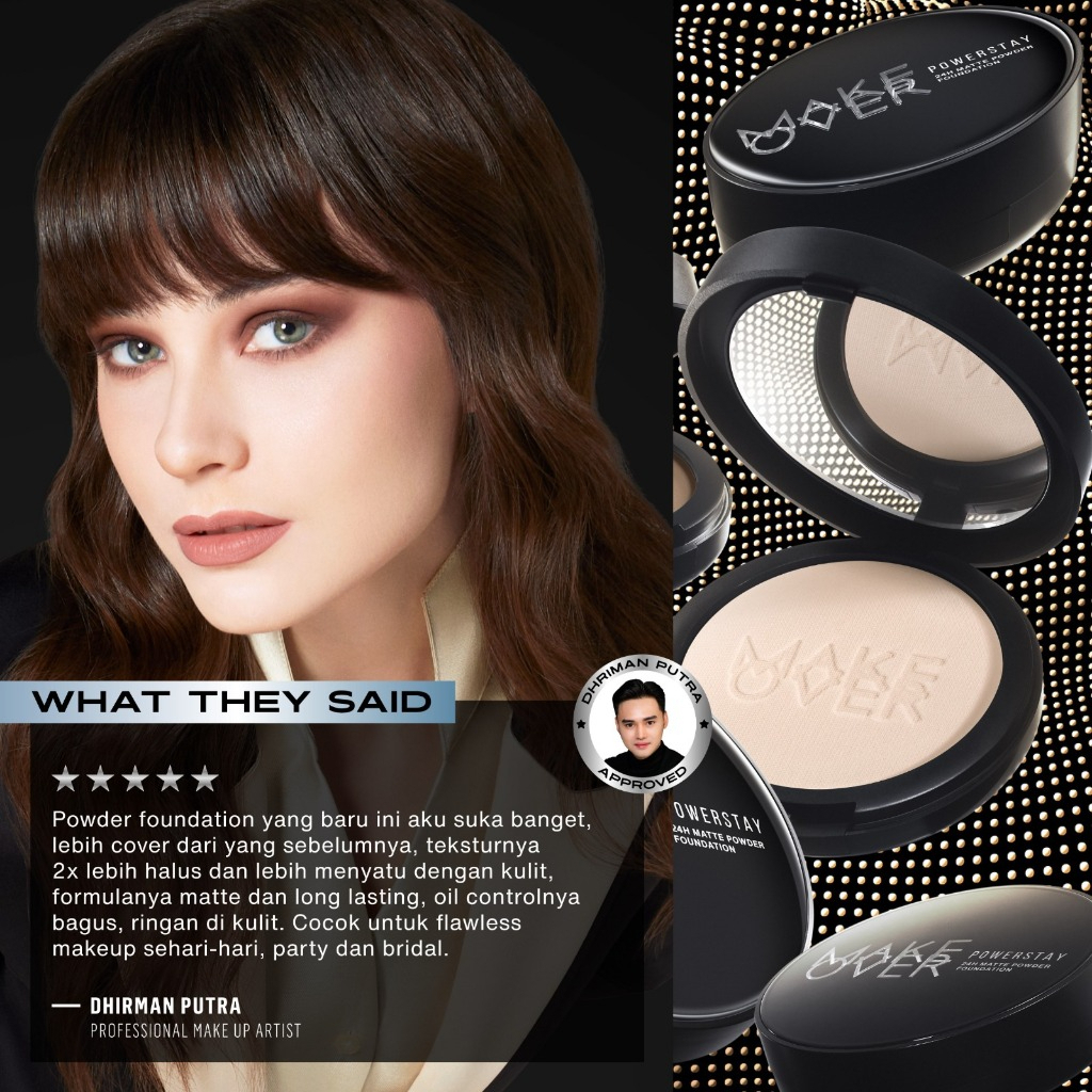 Jual MAKE OVER POWERSTAY MATTE POWDER FOUNDATION 25 SHADE | Shopee ...