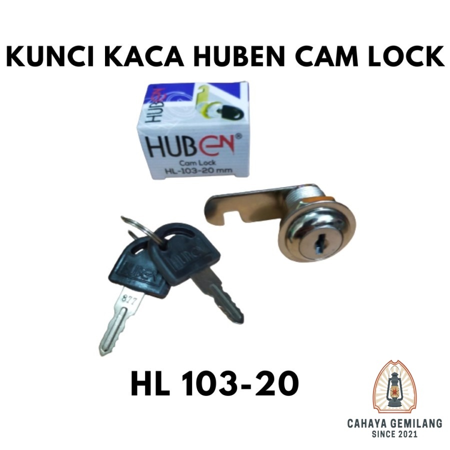 Jual CHY Gem - Kunci Kait Laci Lemari Loker Cam Lock Camlock HUBEN HL 103.20 (20 mm) | Shopee ...