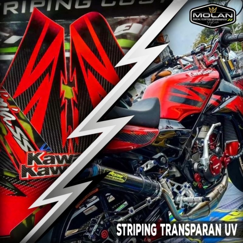 Jual Decal Sticker Striping Variasi Transparan Uv Ninja Ss & Ninja R ...