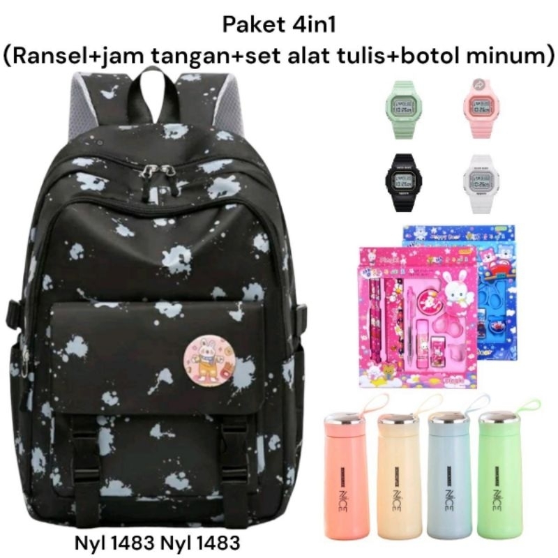 Jual Tas ransel sekolah anak perempuan tas beauty backpack fashion korea untuk anak SD SMP ...