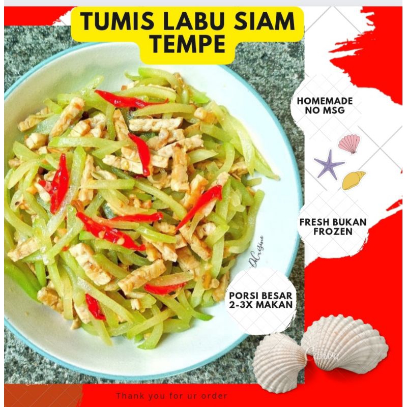 Jual MENU RUMAHAN TUMIS LABU SIAM TEMPE (PORSI BESAR 2-3X MSKAN ...