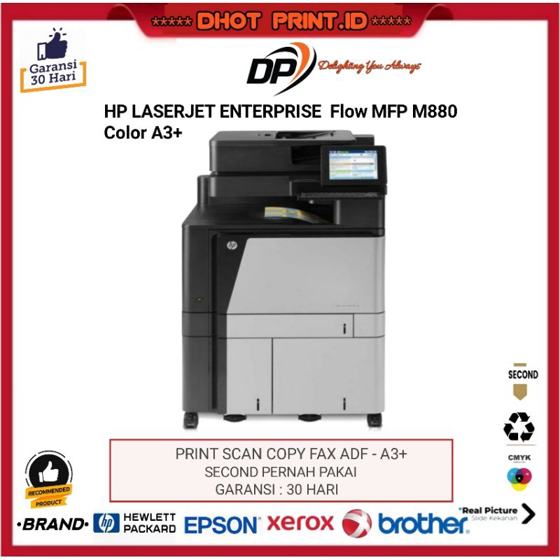 Jual Di Jual Printer HP LaserJet Enterprise Flow MFP M880 Multifungsi A3+ Print Scan Copy ...