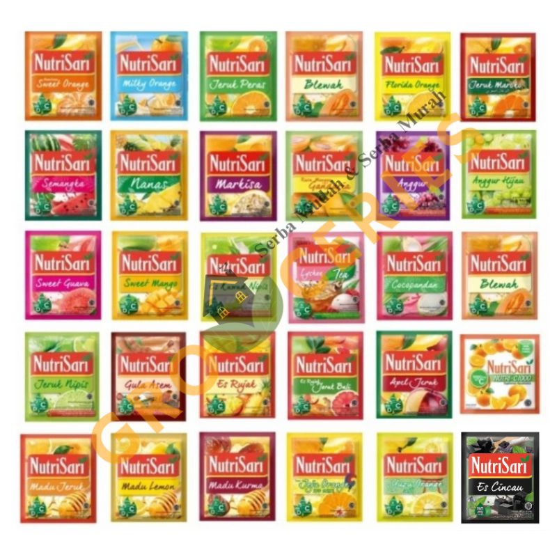 Jual Nutrisari High Vit C Sachet All Varian (growceries.idn) | Shopee ...