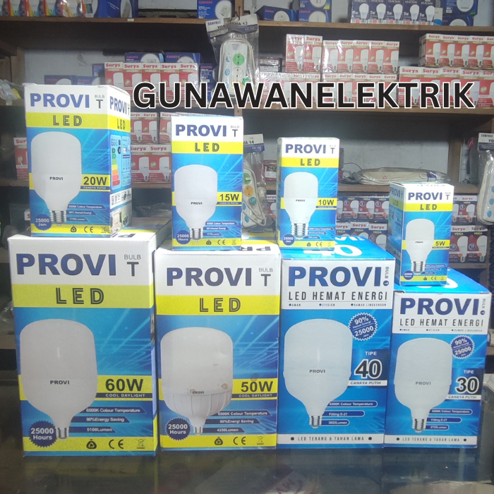 Jual Lampu LED Provi Bulb T 20 Watt, 30 Watt, Hemat Energi, 20W, 30W ...