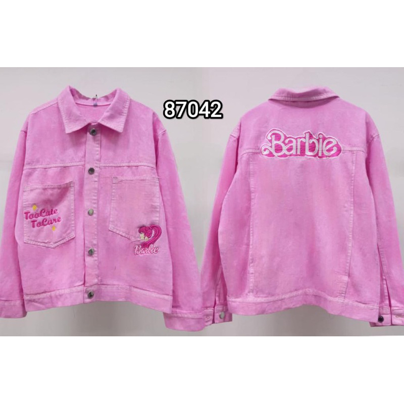 Jual OOTD- Jacket jeans barbie | Shopee Indonesia
