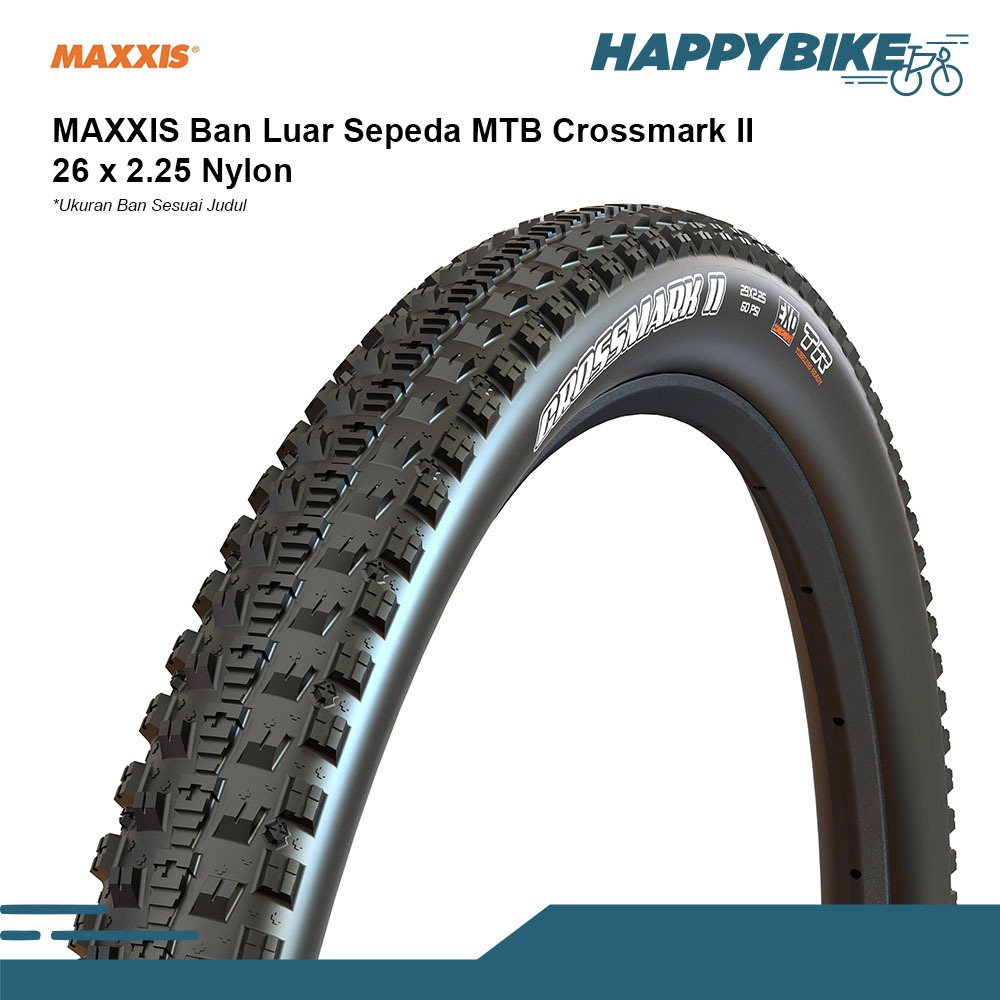 Jual MAXXIS Tire Ban Luar Sepeda MTB Cross Country All Mountain Crossmark II 26 x 2.25 Nylon ...