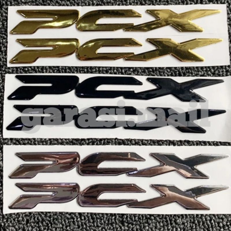 Jual Stiker Emblem Badge Body PCX Timbul 3D Sticker Tulisan Logo ...