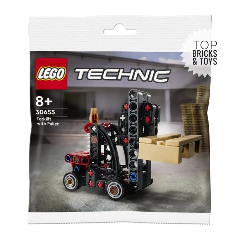 Jual LEGO Technic Polybag, Forklift with Pallet (30655) | Shopee Indonesia