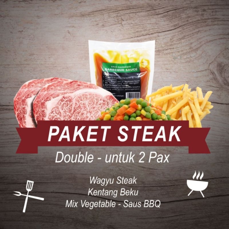 Jual double beef wagyu steak | Shopee Indonesia