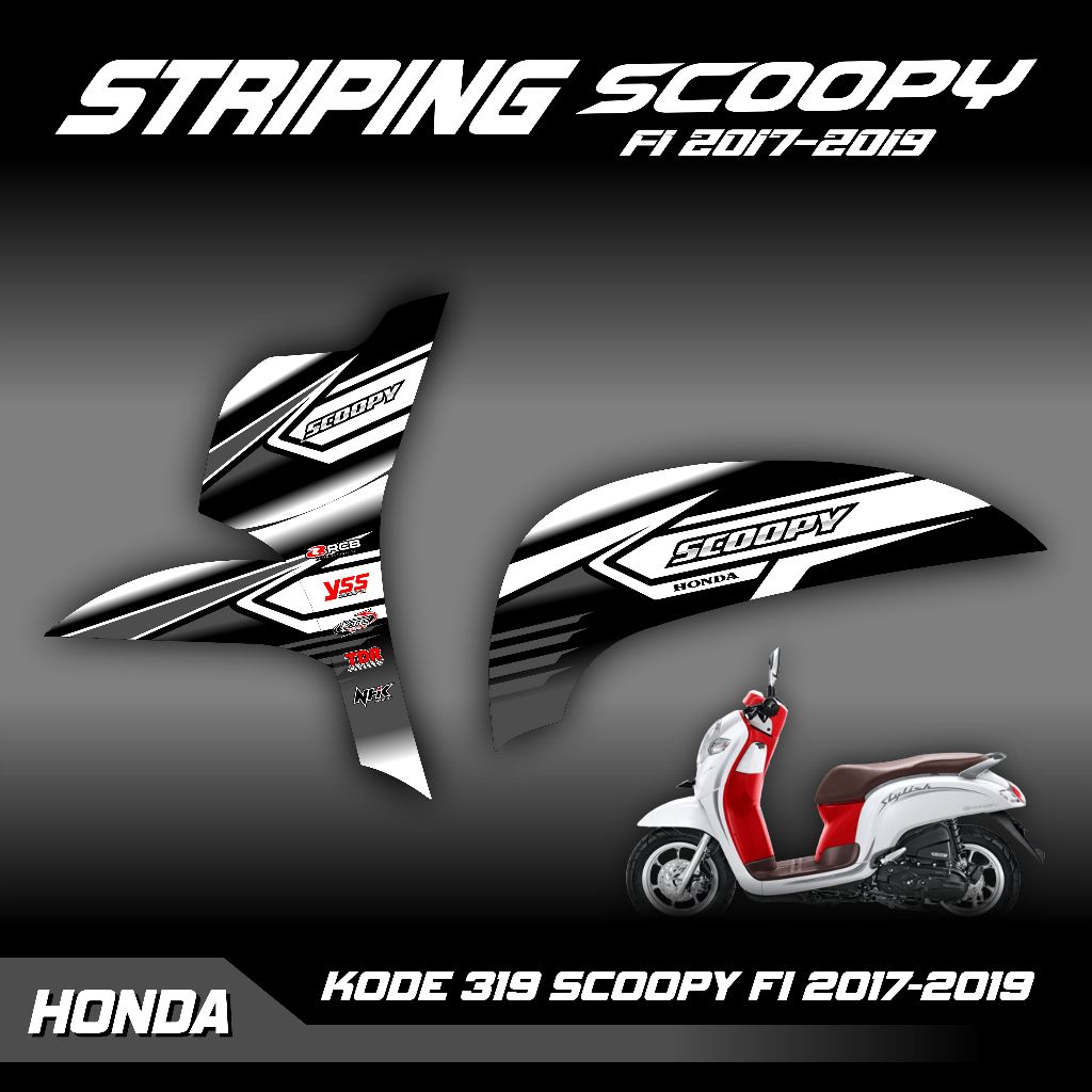 Jual Striping Scoopy Custom Desain - Decal Sticker Scoopy FI - Scoopy ...