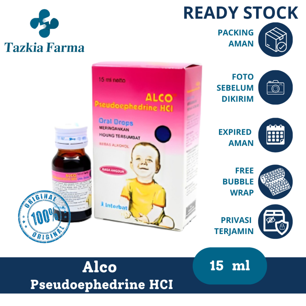 Jual Alco Pseudoephedrine HCI Sirup | Alco Drop | Obat Pilek | Shopee ...