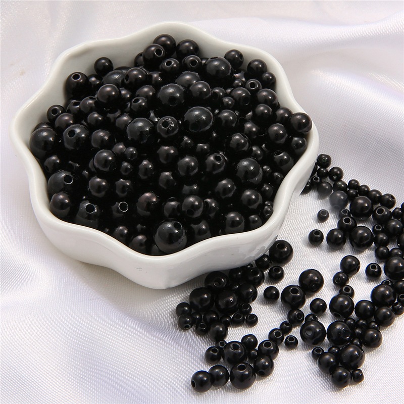 Jual 150pcs Manik Mutiara Kilau 3-8mm Mix Manik Kaca Bulat Bumi Bahan ...