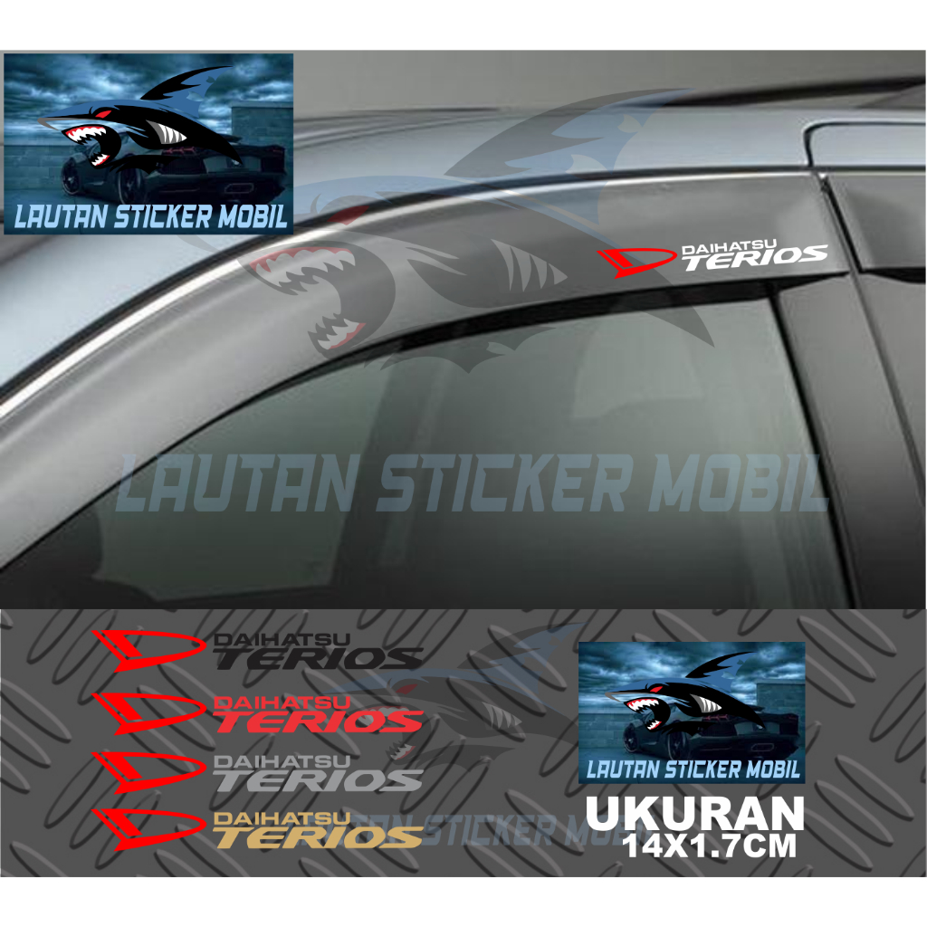 Jual stiker talang air mobil terios cutting sticker talang air mobil ...
