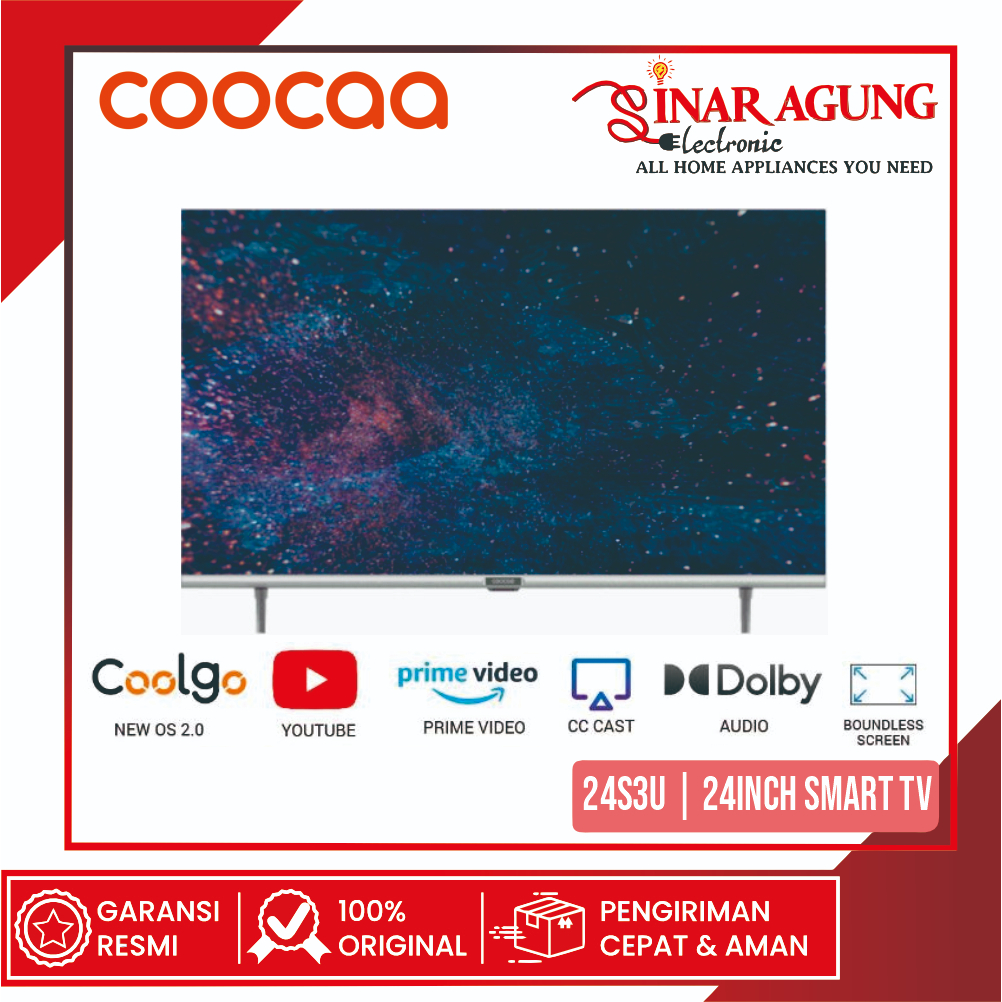 Jual COOCAA 24S3U / 24-S3U LED SMART TV 24 INCH - GARANSI RESMI ...