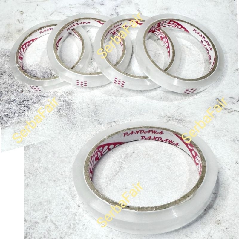 Jual Isolasi 1/2 Inch x 65 Yards Pandawa Eco / Solatip / Solasi 12mm ...