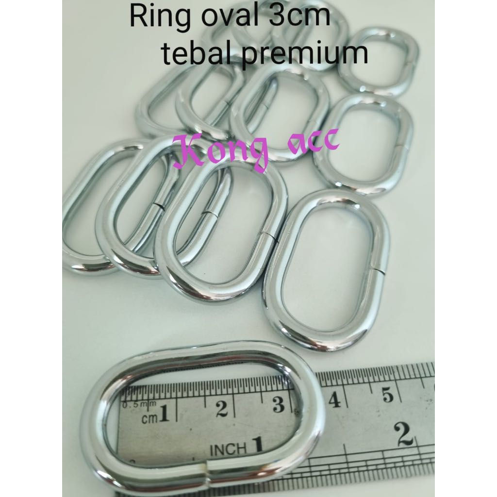 Jual RING TAS OVAL 3CM TEBAL PREMIUM / pcs | Shopee Indonesia