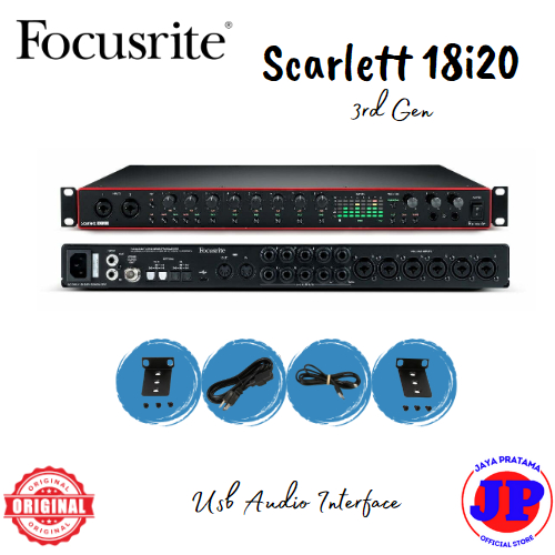 Jual Focusrite Scarlett 18i20 3rd Gen USB Audio Interface Soundcard ...