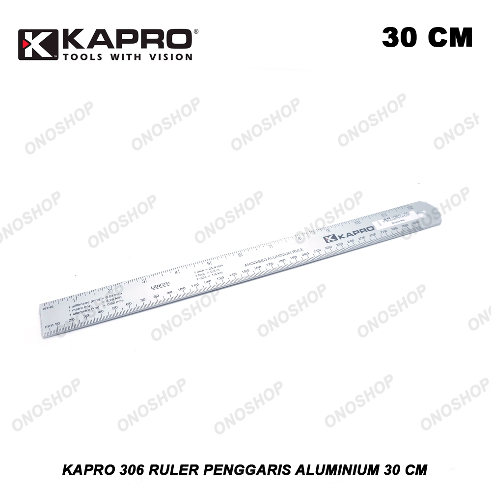 Jual Kapro 306 Ruler Penggaris Aluminium 30 cm | Shopee Indonesia