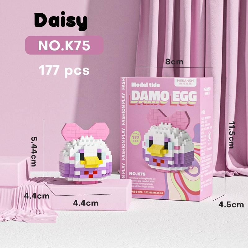 Jual Damo Egg Karakter Nano Block Model Kartun Mainan Balok Susun Bricks | Shopee Indonesia