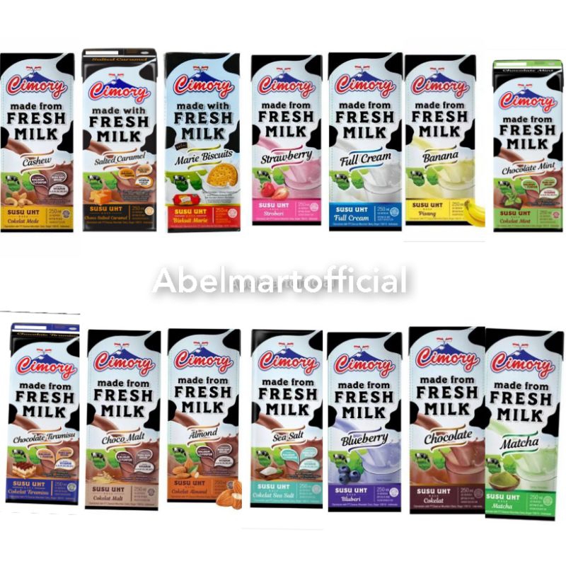 Jual CIMORY SUSU UHT 250 ML ANEKA RASA / CIMORY FRESH MILK UHT / SUSU CIMORY UHT 250ML | Shopee ...