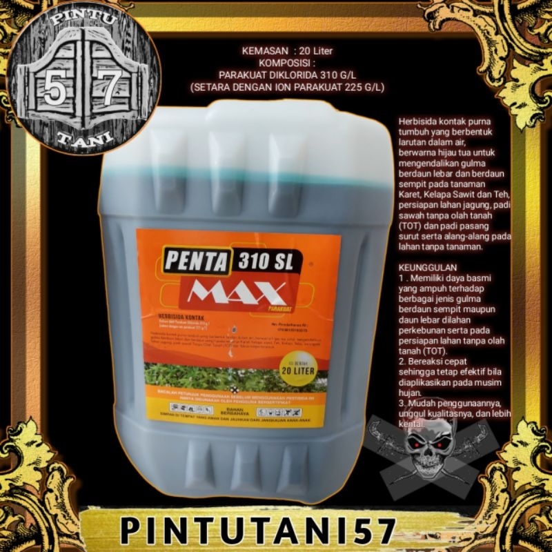 Jual PENTAMAX 310SL 20 LITER PARAQUAT ( GRAMOXONE ) | Shopee Indonesia