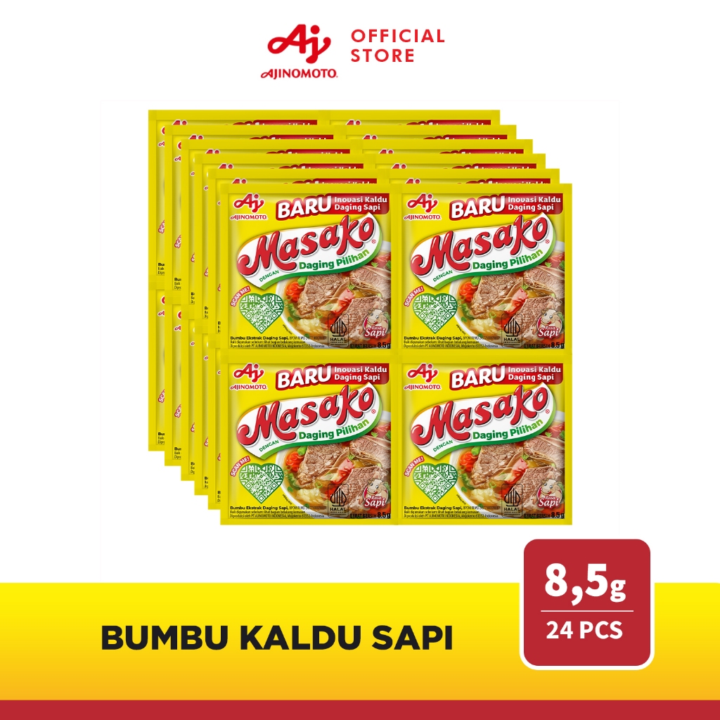 Jual Masako® Bumbu Kaldu Penyedap Rasa Sapi Kemasan 8 5g 24 Pcs