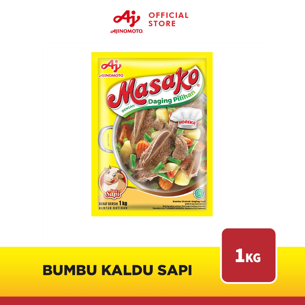 Jual Masako® Bumbu Kaldu Sapi Penyedap Rasa 1Kg | Shopee Indonesia
