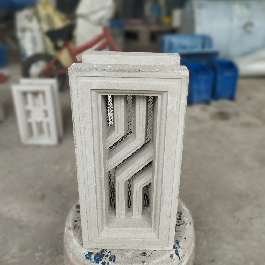 Jual Cetakan Roster / Loster Motif Digital Zig-zag Ukuran 20x40 tebal ...