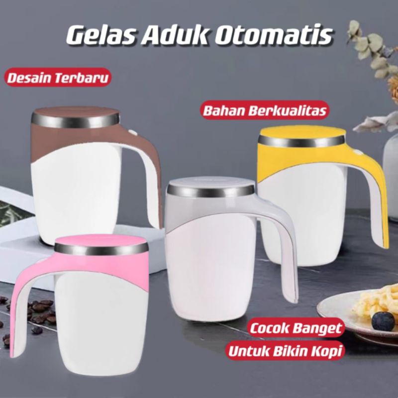 Jual GELAS ADUK OTOMATIS Cangkir kopi susu Teh Automatic Self Starting ...