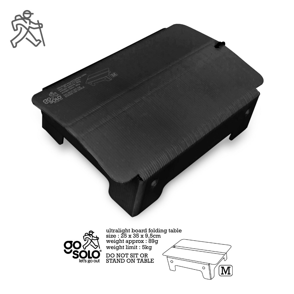 Jual Go Solo UL Board Folding Table M - Black | Shopee Indonesia