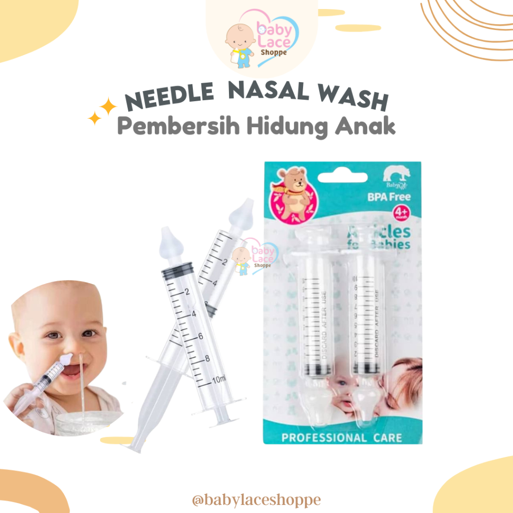 Jual Needle nasal wash / Pembersih hidung anak 2 PCS | Shopee Indonesia