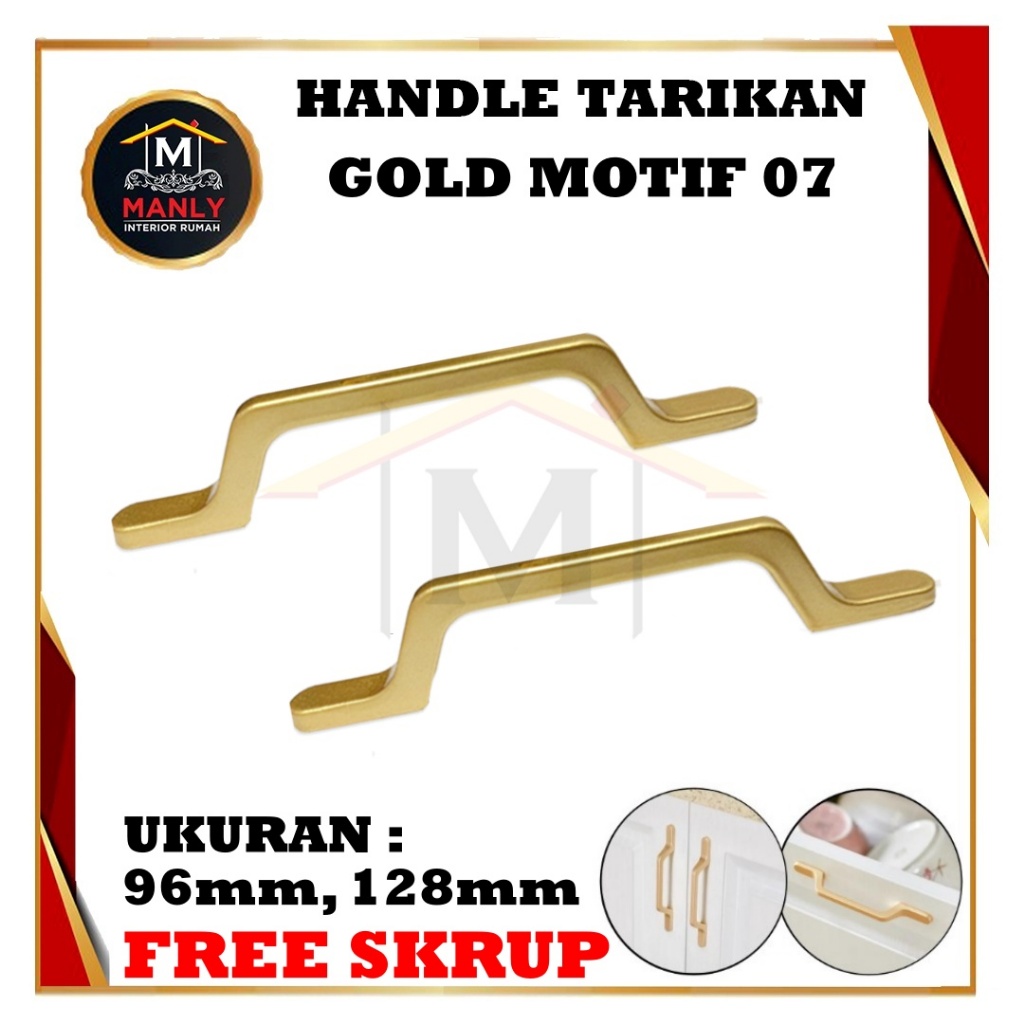 Jual Handel Tarikan Gold Motif 07 Handle Laci Nakas Emas Gold Gagang ...