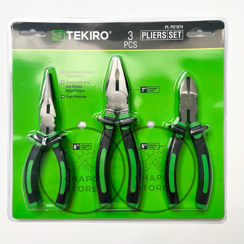 Jual Tekiro paket tang set 3pcs lancip kombinasi potong | Shopee Indonesia