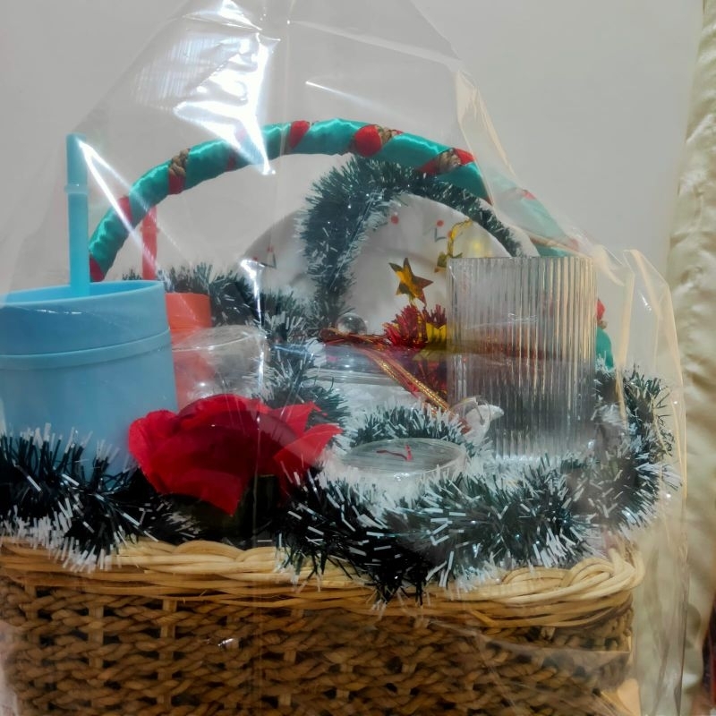 Jual parcel natal isi botol minum teko set gelas estetik hampers ...